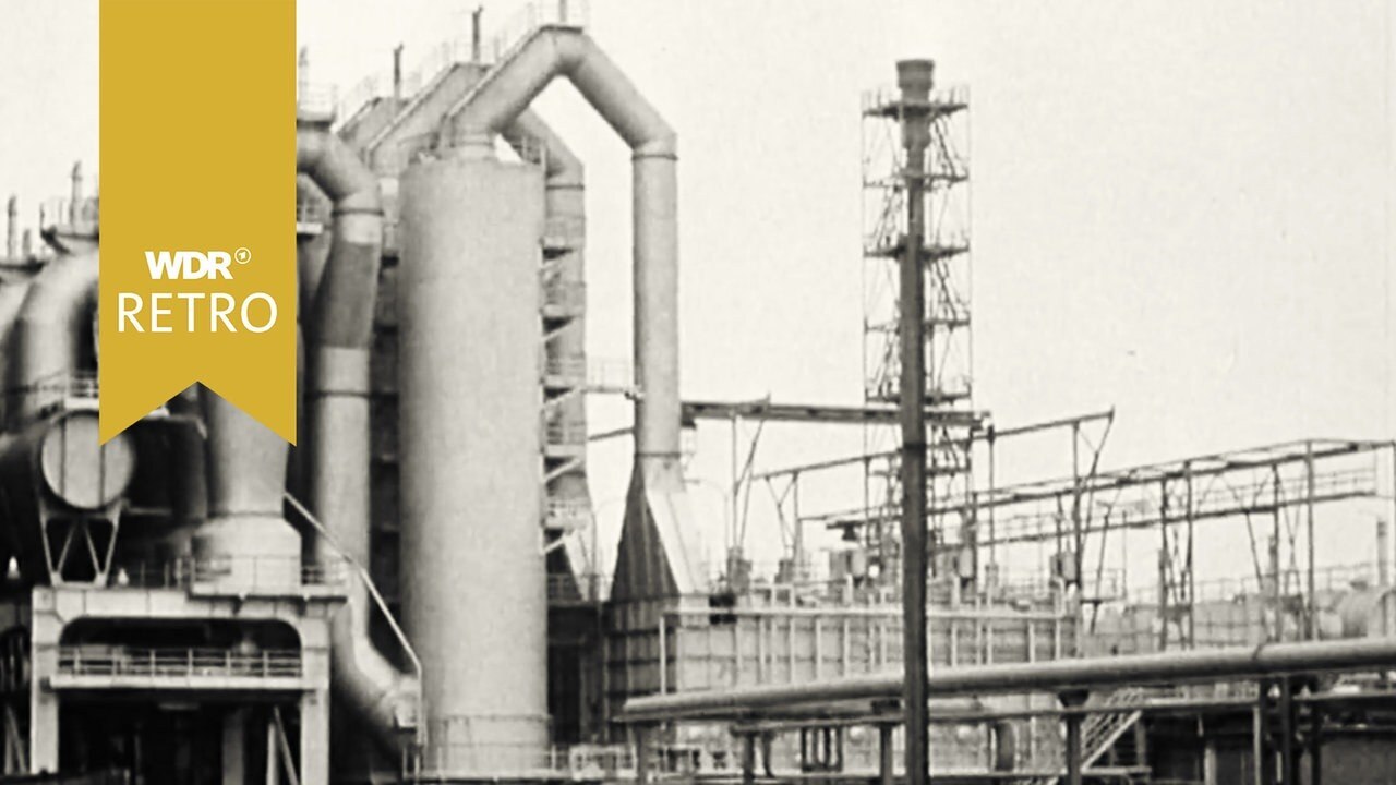 WDR Retro ∙ Hier und heute: Neuer Hochofen in der August-Thyssen-Hütte ...