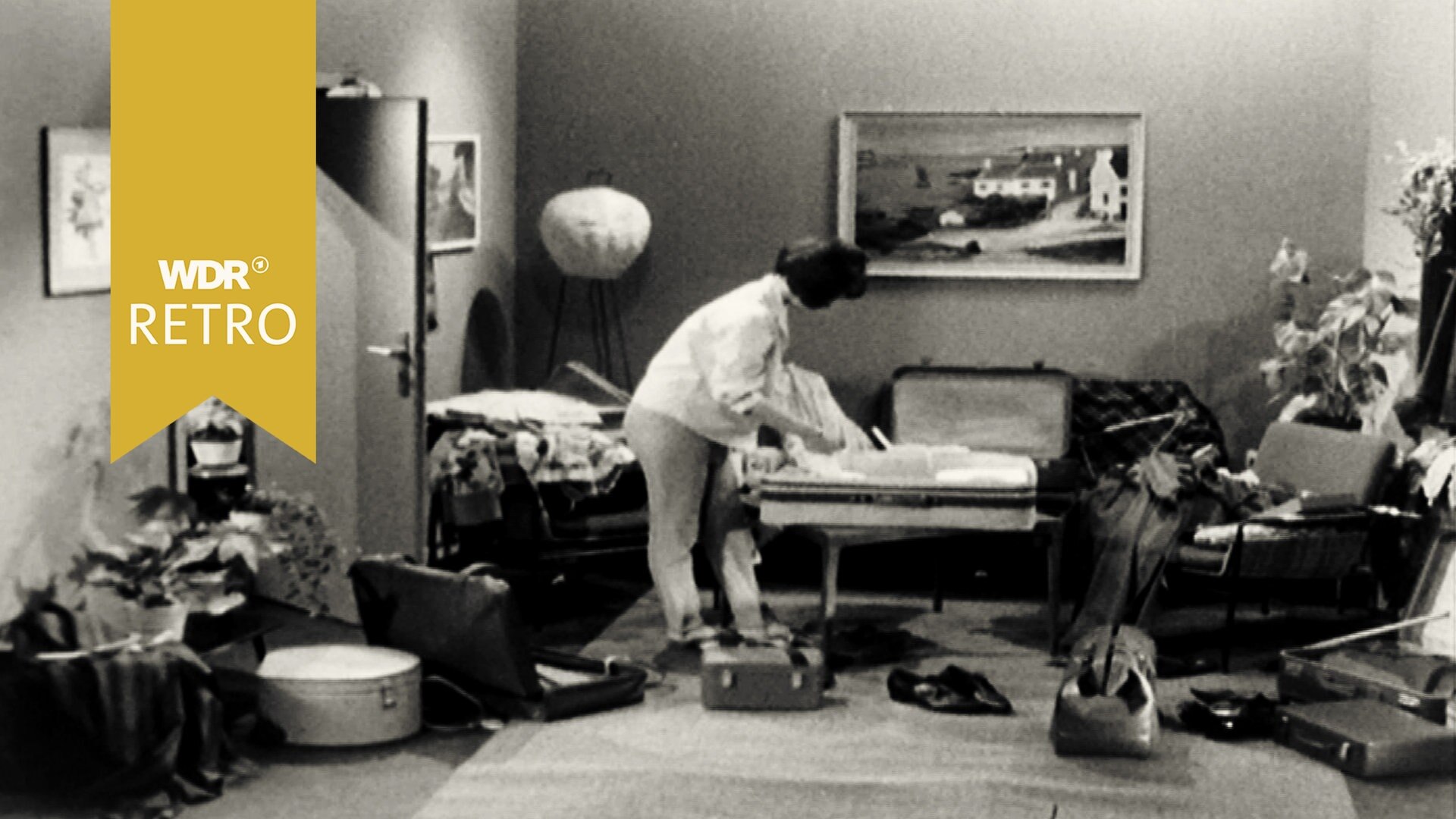 WDR Retro ∙ Hier und heute: Kofferpacken: Ein Mann weiß wie es geht ...