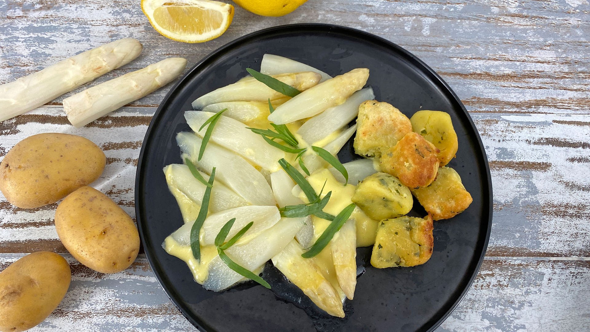 ARD-Buffet: Rezept: Kartoffelbuchteln mit Spargel | ARD Mediathek