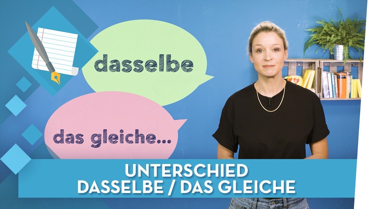 „Dasselbe“ und „das Gleiche“ I Deutsch musstewissen | ARD Mediathek „Dasselbe“ und „das Gleiche“ I Deutsch musstewissen | ARD Mediathek